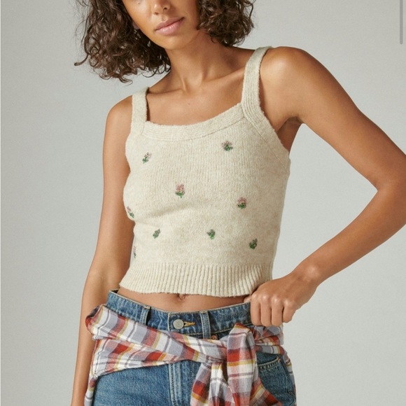 Lucky Brand | Tops | Lucy Brand Sweater Tank | Poshmark